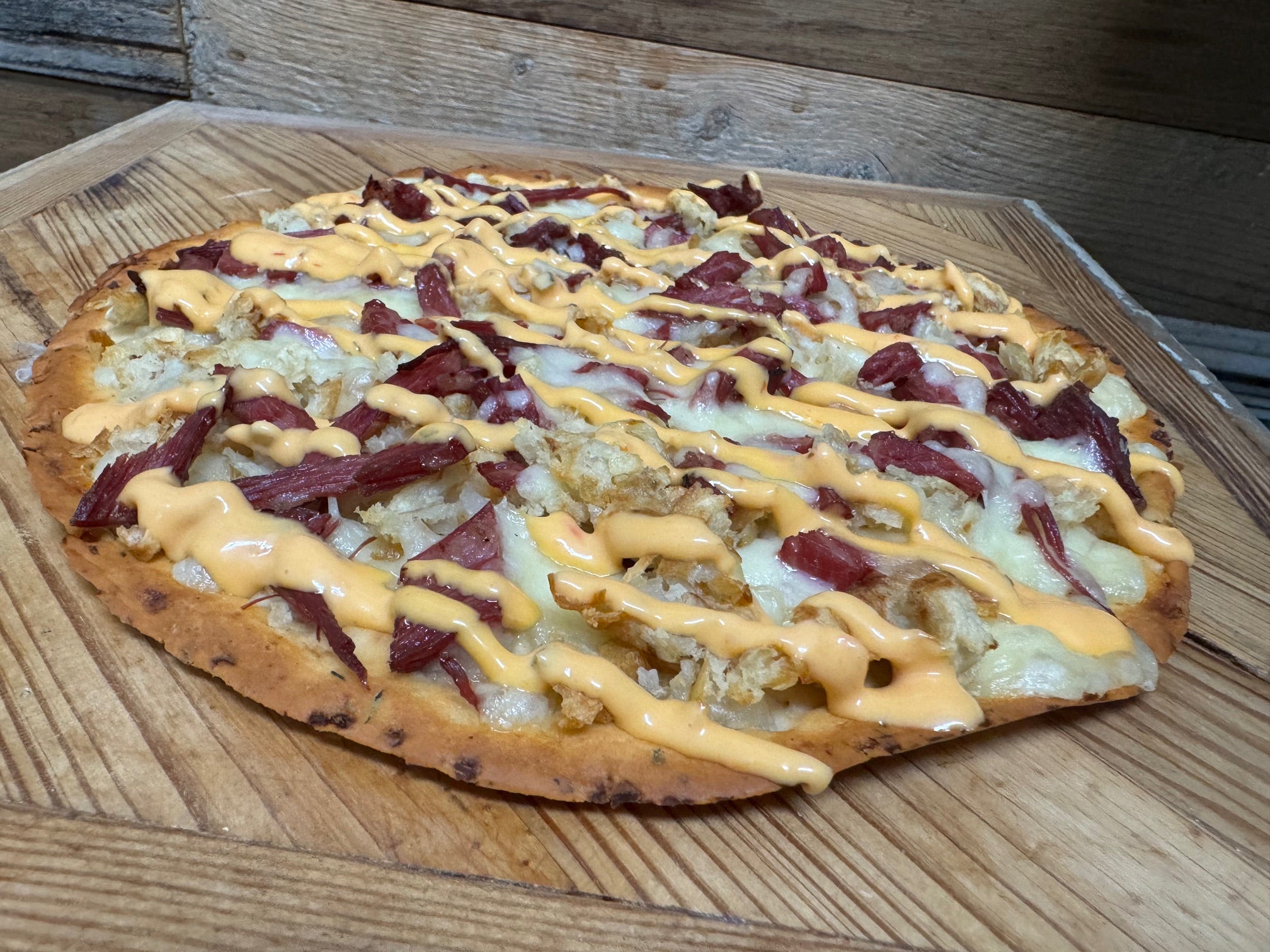 Reuben Flatbread – Perfect Blend Café & Bakery